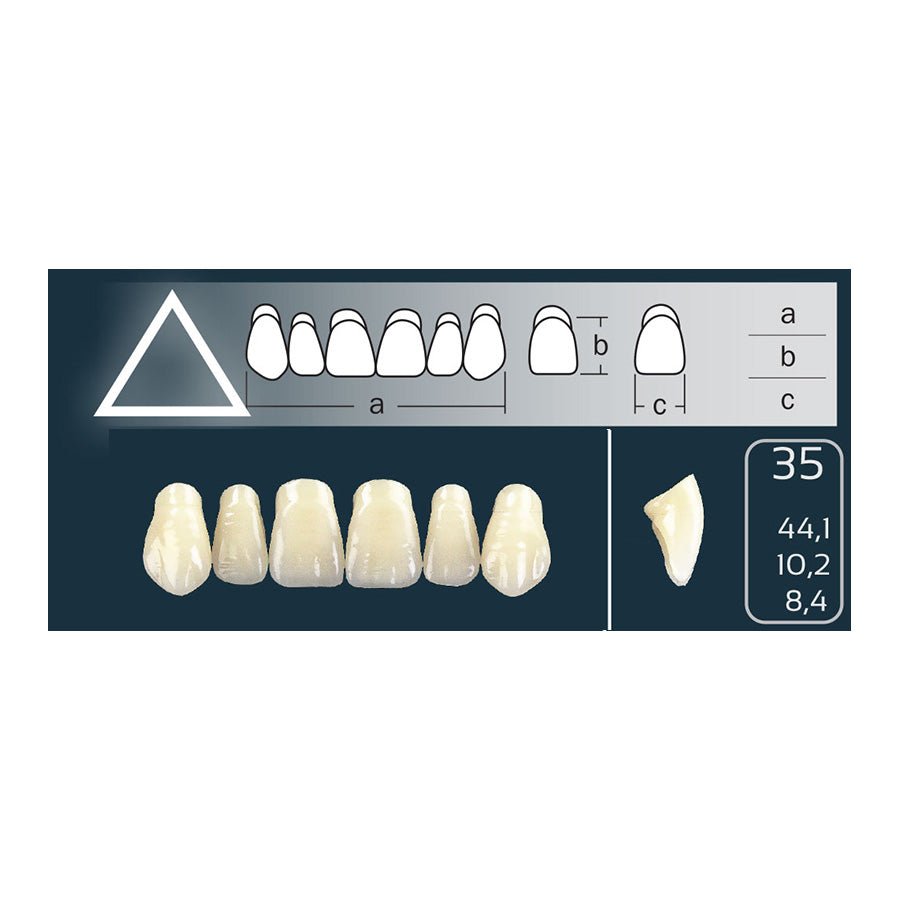 Cross teeth Cross Linked Square - Shape 35 - Choice.