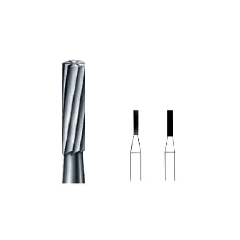 Fraise Fissure Droite ou Cône Inversé Busch 6 pièces.