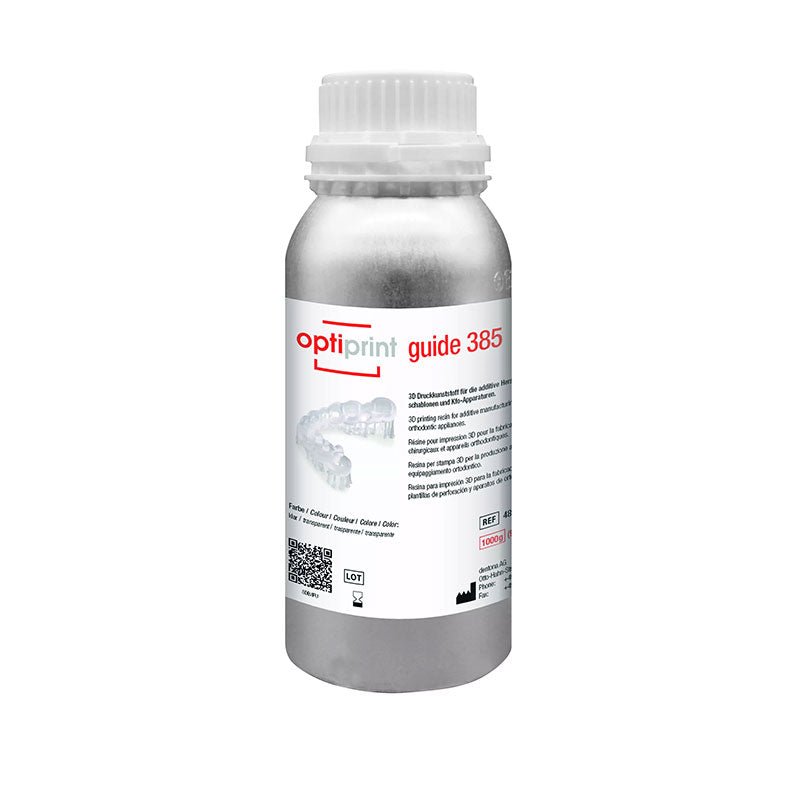 Optiprint Guide 385 or 405 Nm Transparent Printing Guides Implants.