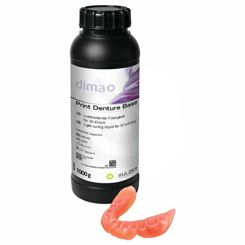 Dima Résine 3D Denture Rose Kulzer Impression Base Prothèse