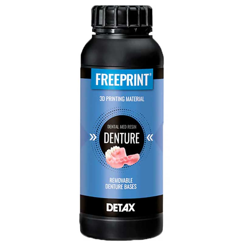 3D free -free denture resin Detax - Printing Assumèses Total prosthese ...