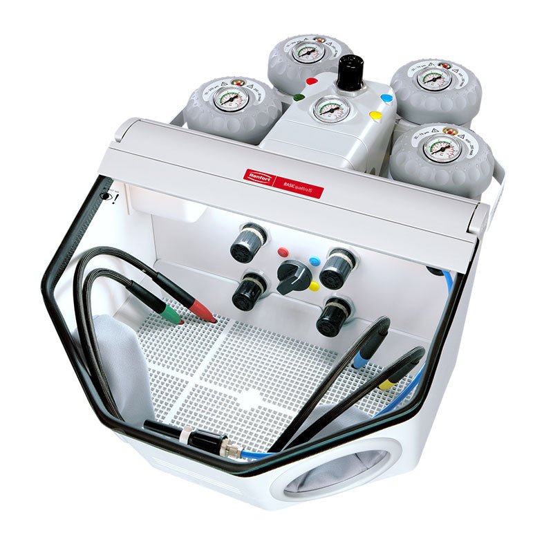 Sableuse Basic Quattro IS 4 silos Renfert "Immédiate Stop"