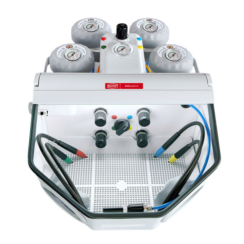 Sableuse Basic Quattro IS 4 silos Renfert "Immédiate Stop"