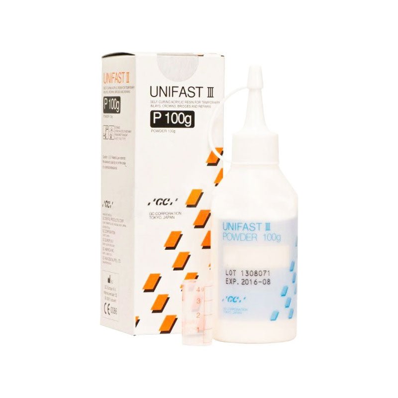 Unifast III GC Provisional resin powder - For long -term prostheses.