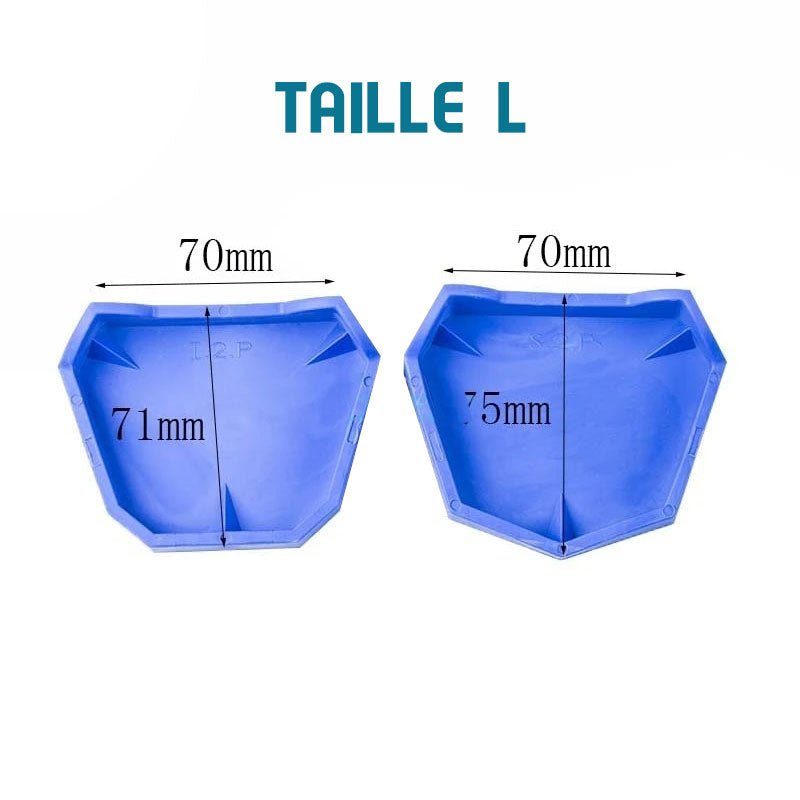 Moules à Socle Caoutchouc Forme Taille Américaine - 3 Tailles au Choix